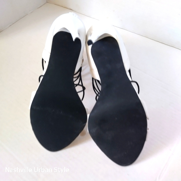 FRH | Shoes | Frh Black And White Giselle Heels | Poshmark